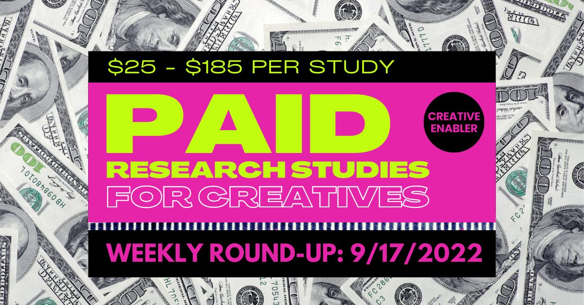 Paid Research Studies For Artists, Crafters, and Creatives • Creative ...